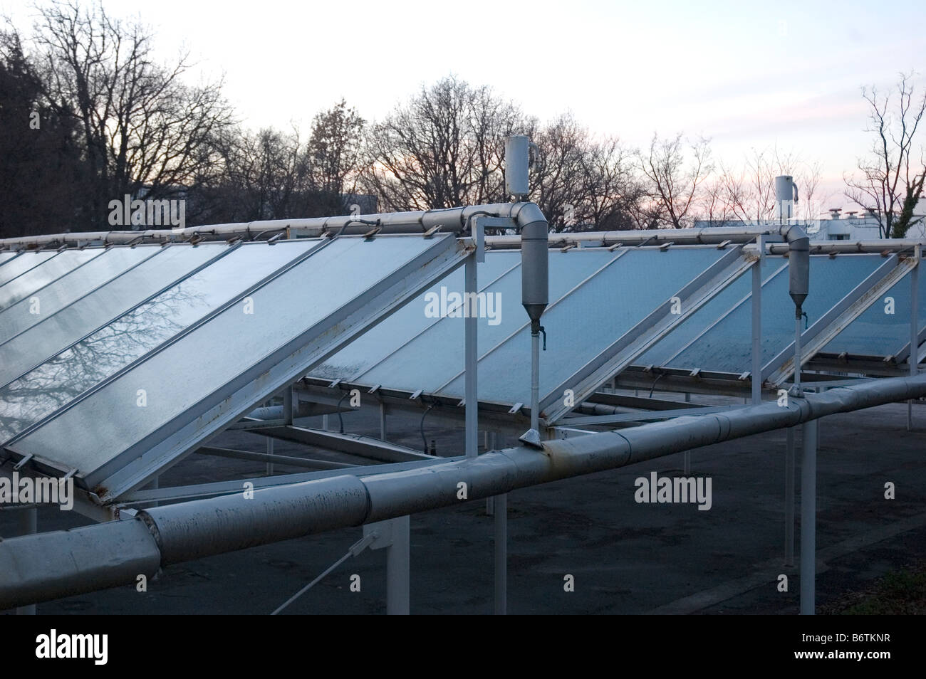 Solar powered heating hi-res stock photography and images - Alamy