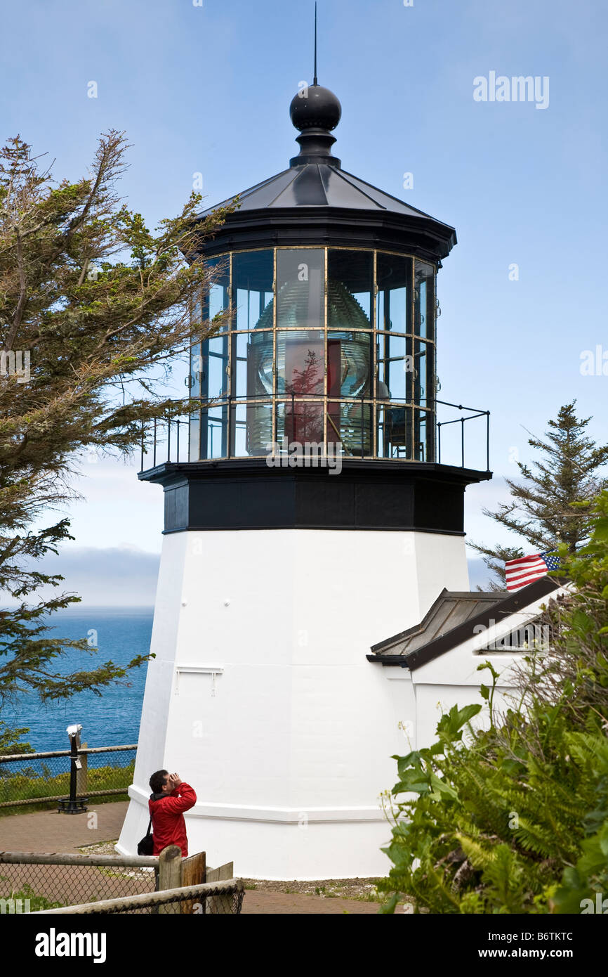 Cape Meares Lighthouse on the Three Capes Scenic Loop, Oregon, USA ...