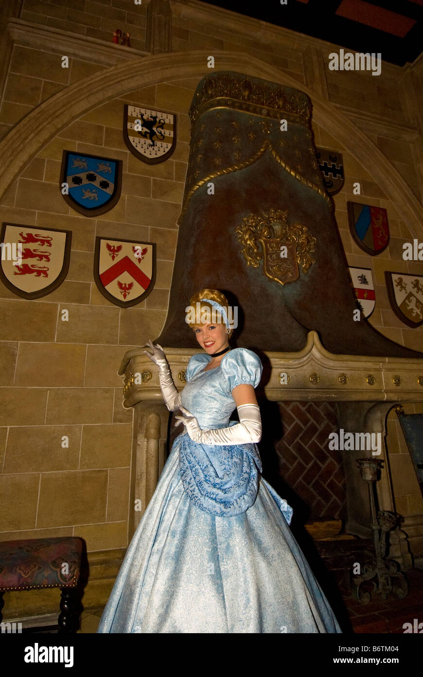 Cinderella in blue gown Cinderellas Royal Table restaurant Cinderella ...