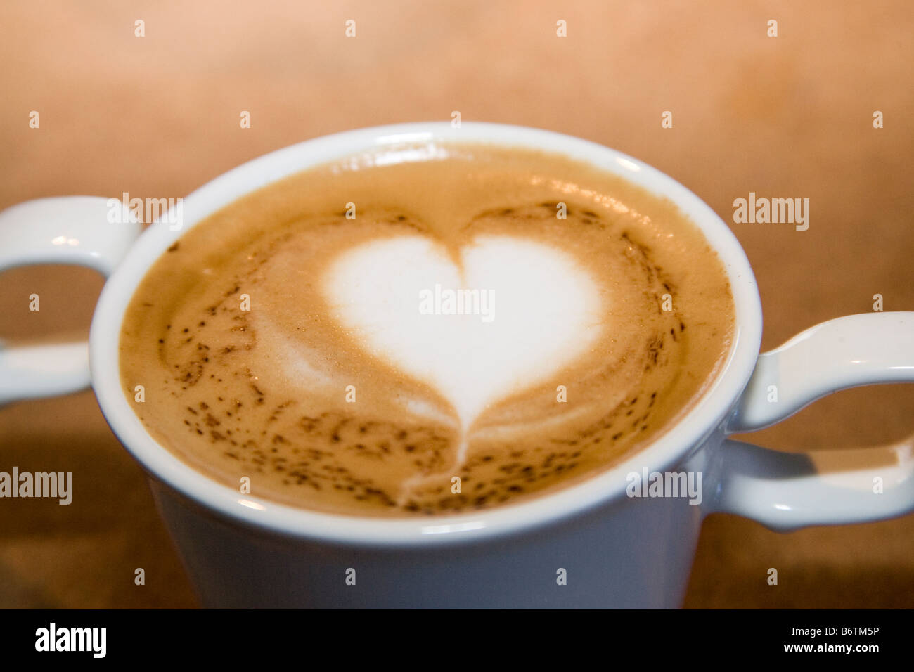Latte Art - Heart Stock Photo - Alamy