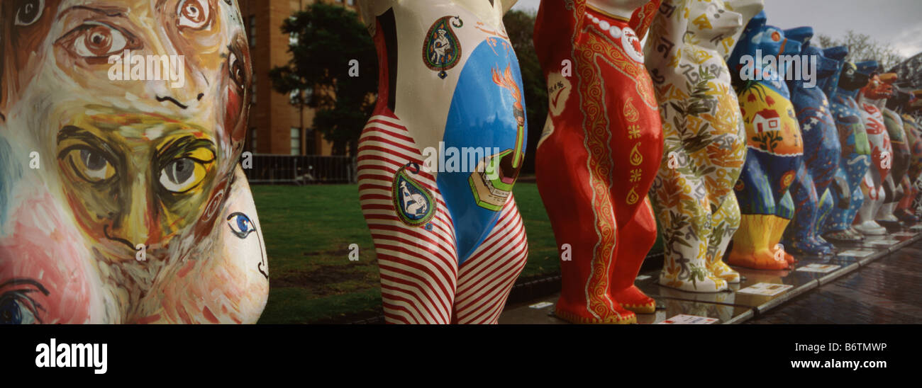 Display of contemporary art at Circular Key Sydney, NSW Australia Stock ...