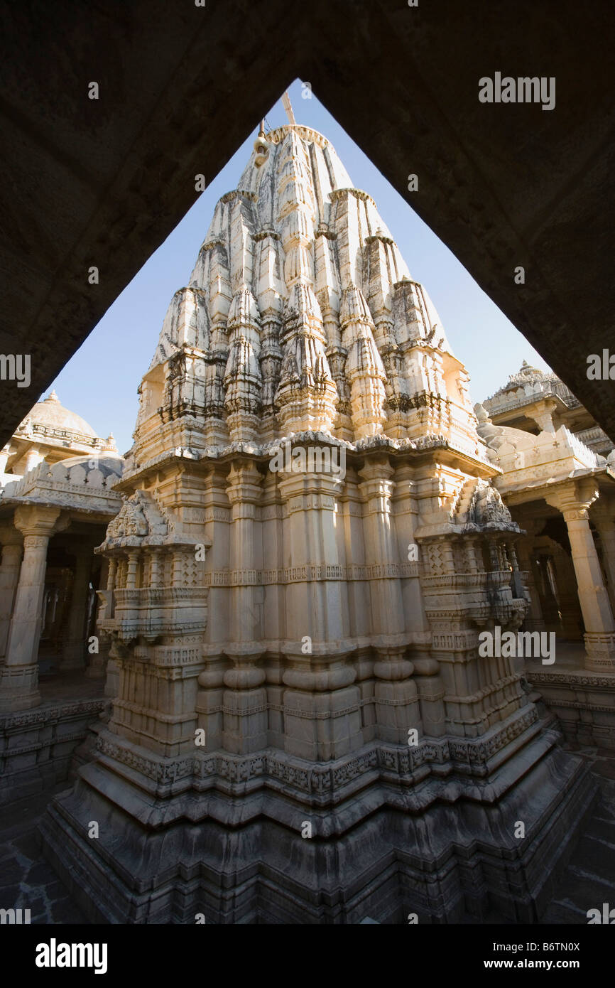 Carving on a temple, Sun Temple, Ranakpur, Pali District, Udaipur ...