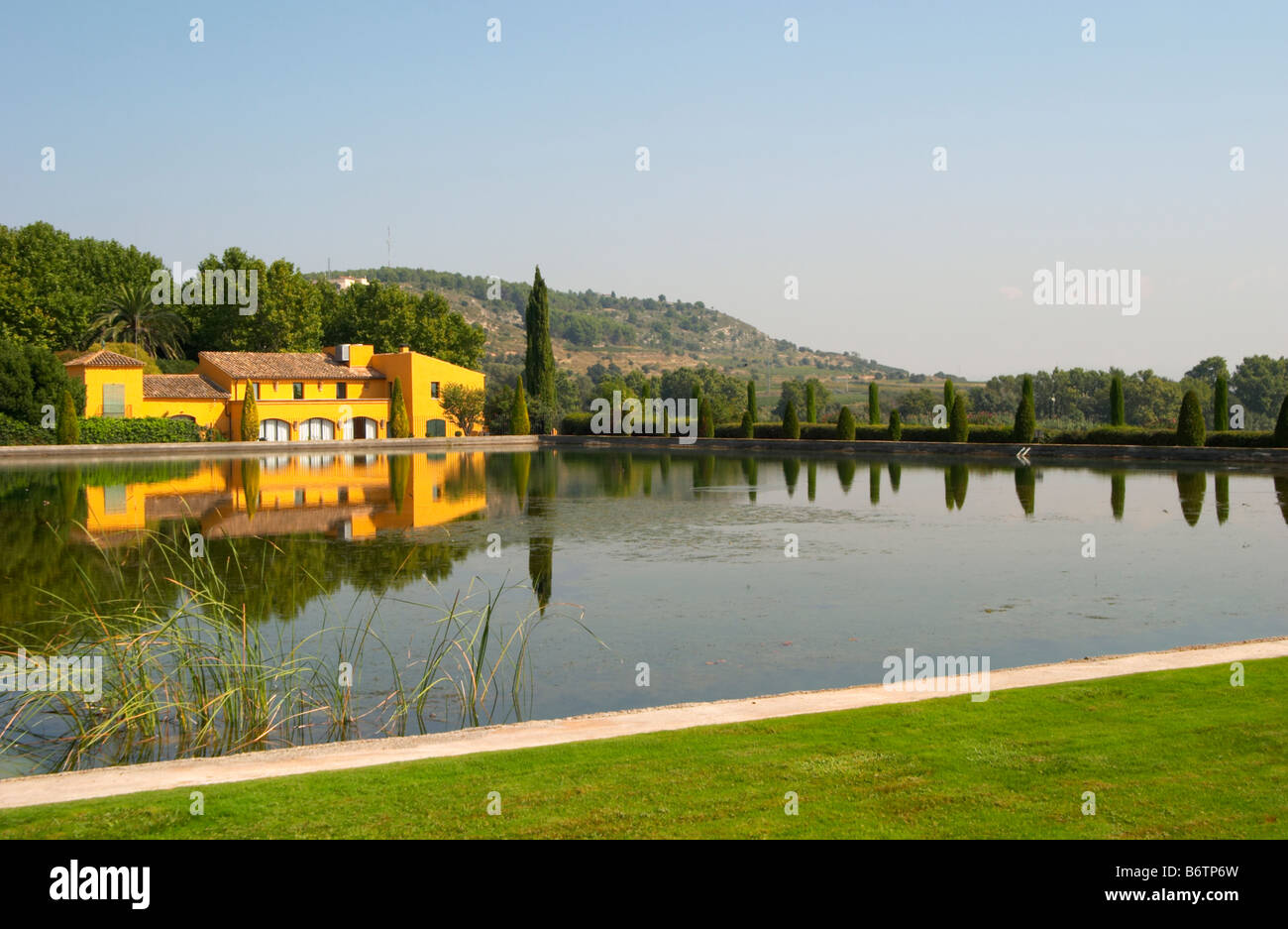 The private house and dam of the Torres family. Torres Penedes ...