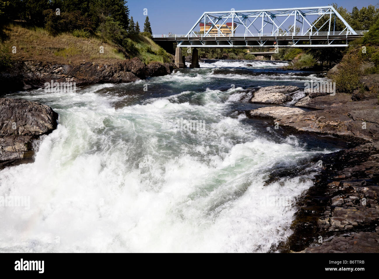Waterfalls falls spokane river hi-res stock photography and images - Alamy