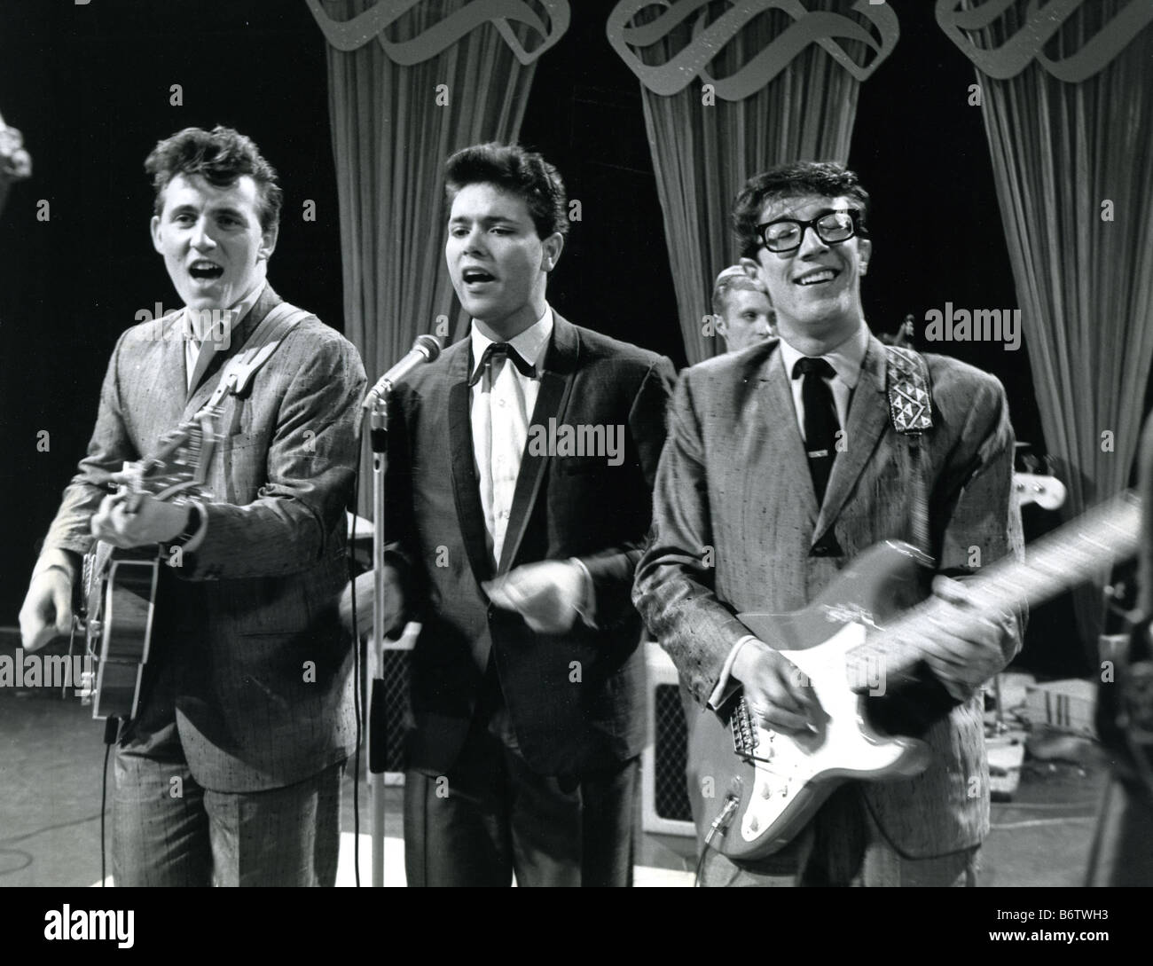 CLIFF RICHARD AND THE SHADOWS in 1962 at the London Palladium. Photo ...