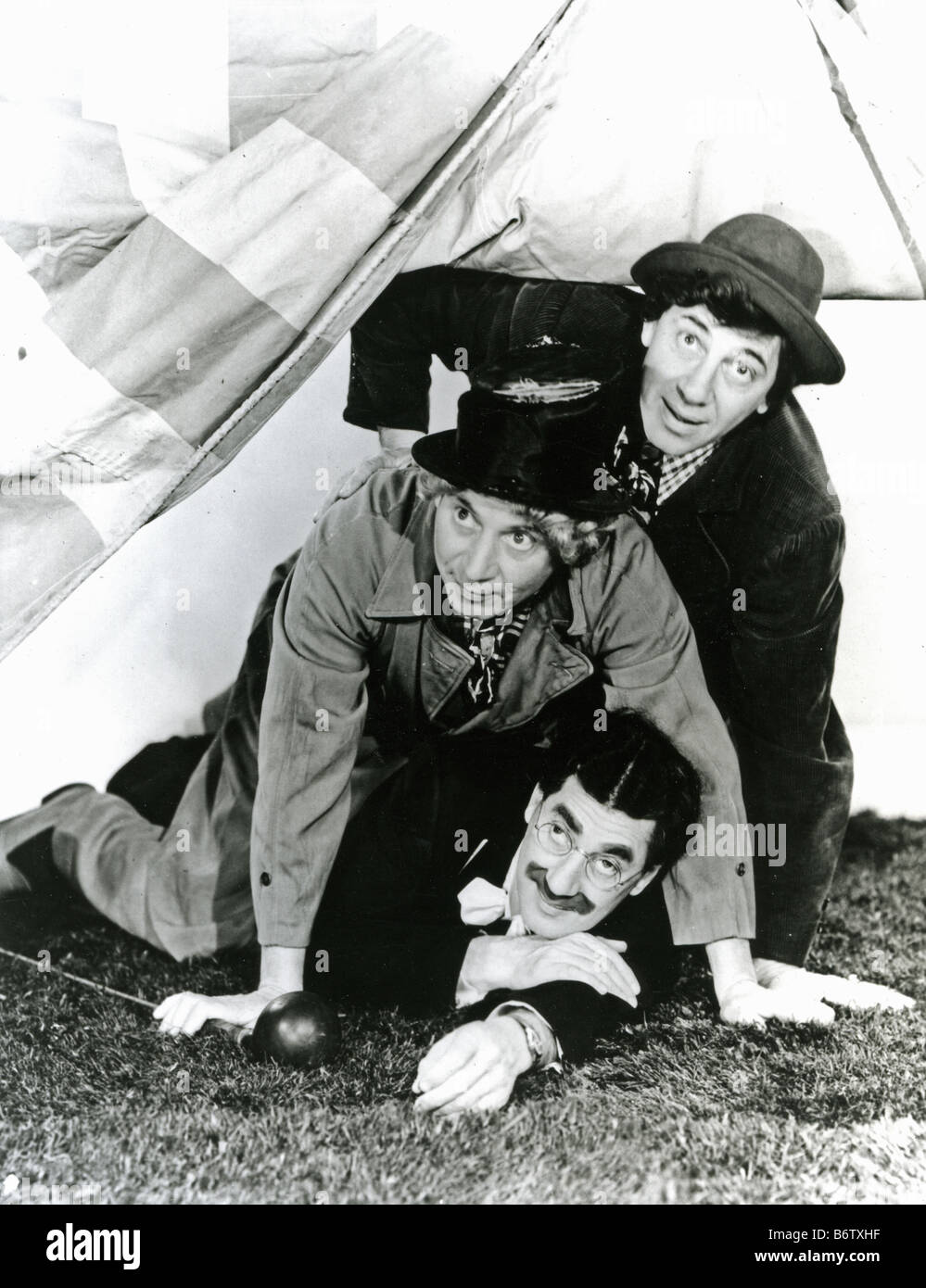 MARX BROTHERS US comedy team with from top Chico, Harpo and Groucho ...