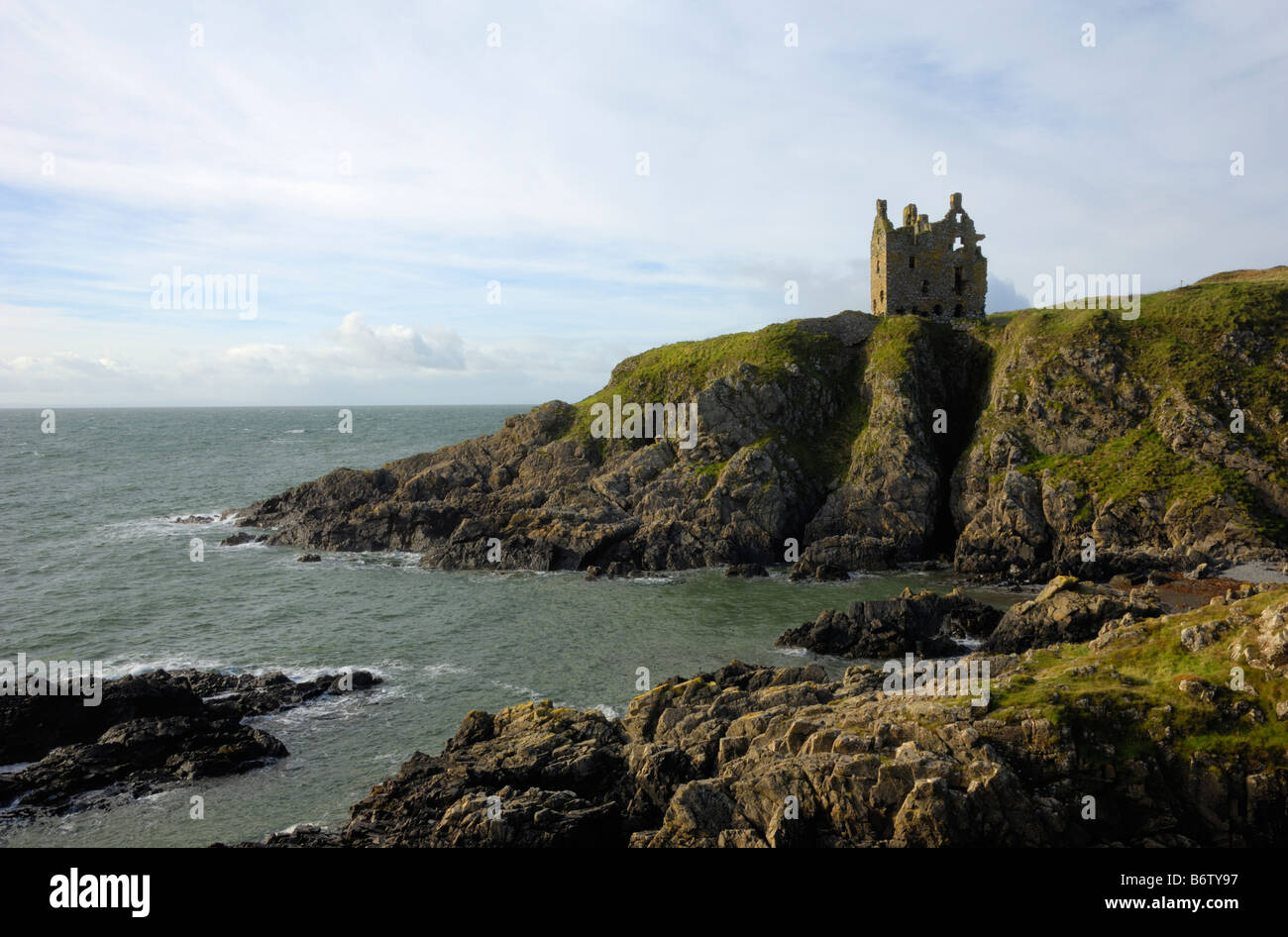 Dunskey Castle, near Portpatrick, Rhins of Galloway, Dumfries ...