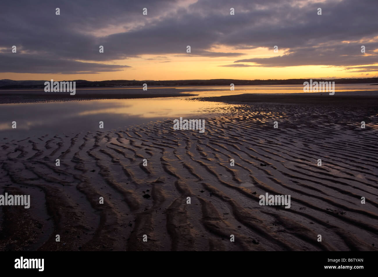 Solway coast at dawn, Mossyard, Dumfries & Galloway, Scotland Stock ...