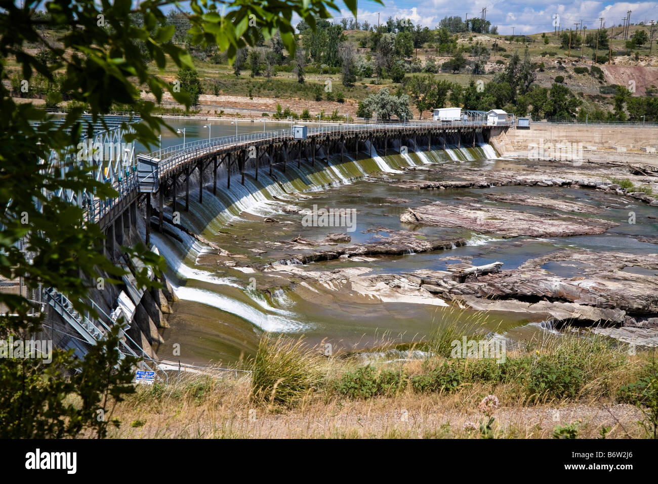 Dam on the Missouri River Great Falls, Electric City, Montana, USA ...