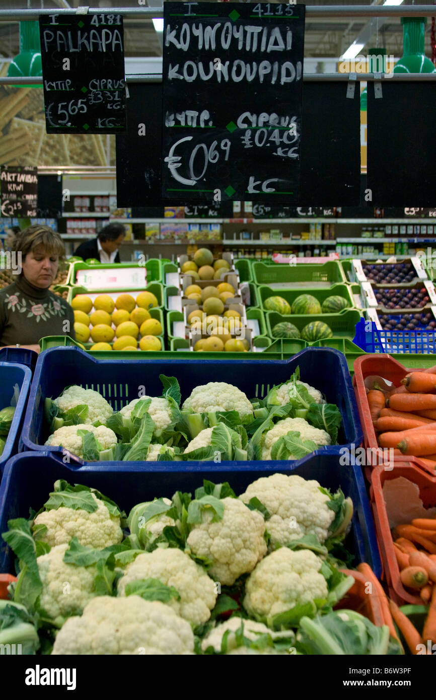 Foreign Supermarkets Euro pricing of fruit and vegetables in Cyprus ...