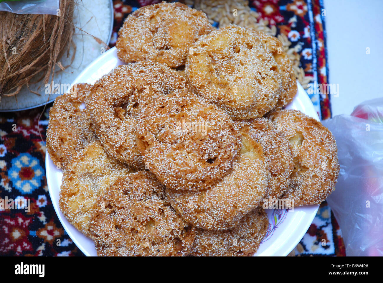 A Plate of full Anarsa (A type of Maharashtrian Sweet), Maharashtra ...