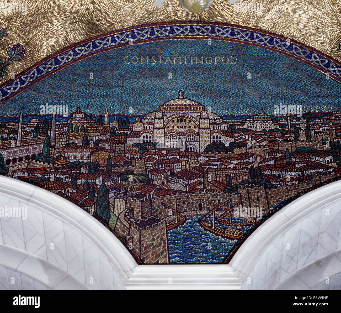 Constantinople Mosaic Westminter Cathedral Stock Photo - Alamy
