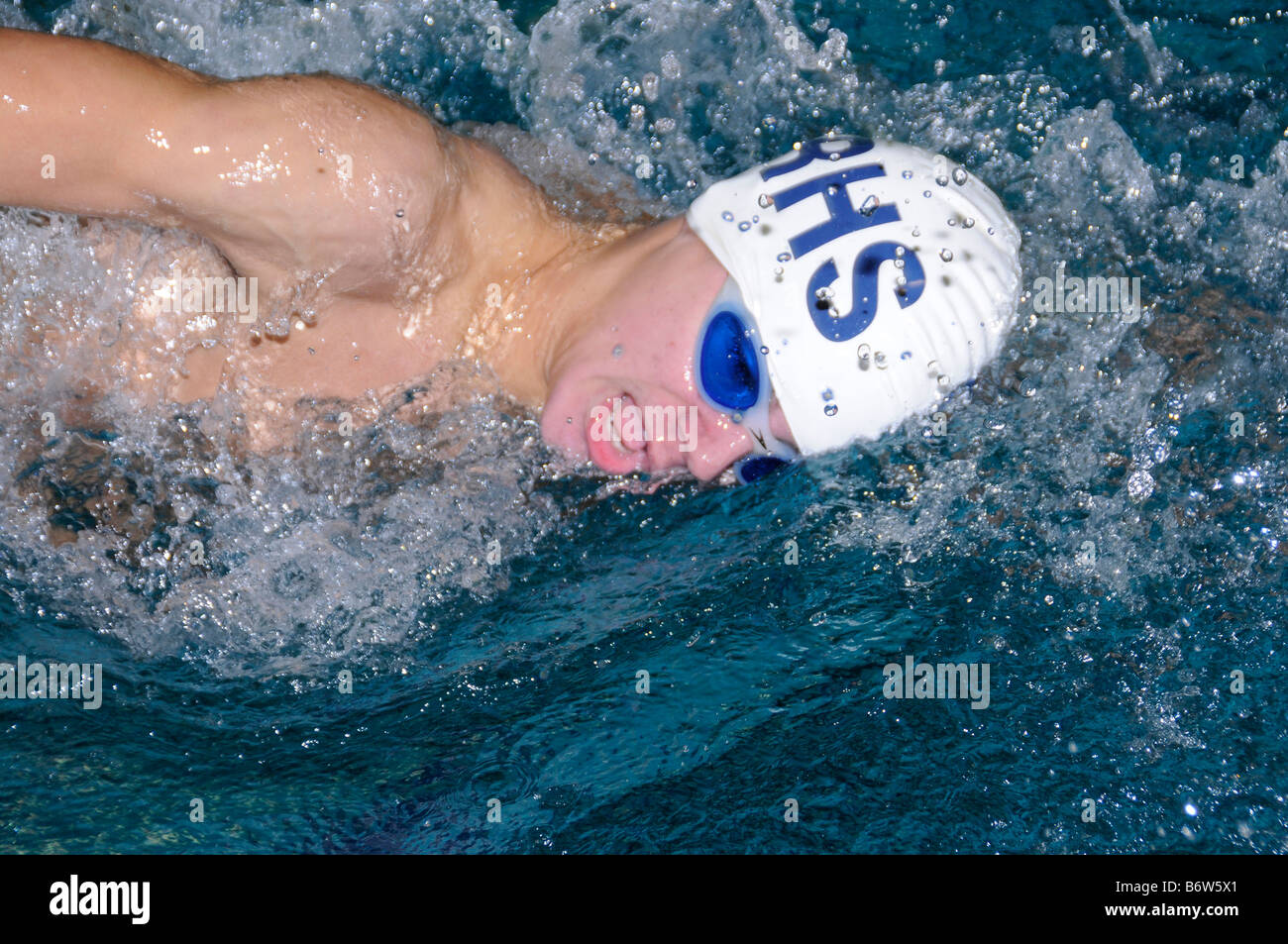 Swimmer at a swim meet hi-res stock photography and images - Alamy