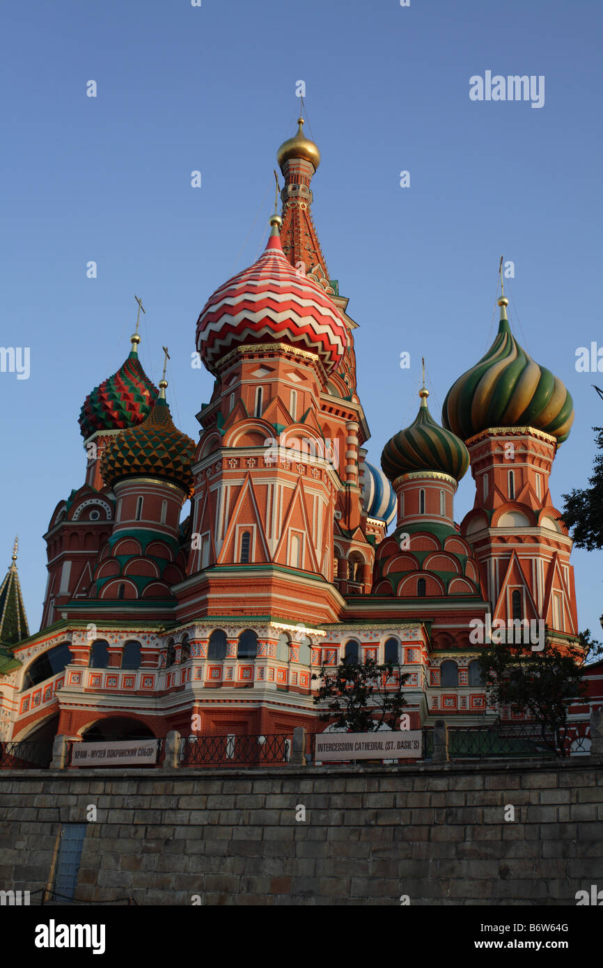 Towers of St Basil s Church Red Square Moscow Russia Stock Photo - Alamy