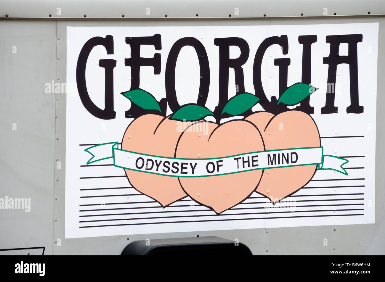 sign for Georgia Odyssey of the mind at the University of Maryland, in ...