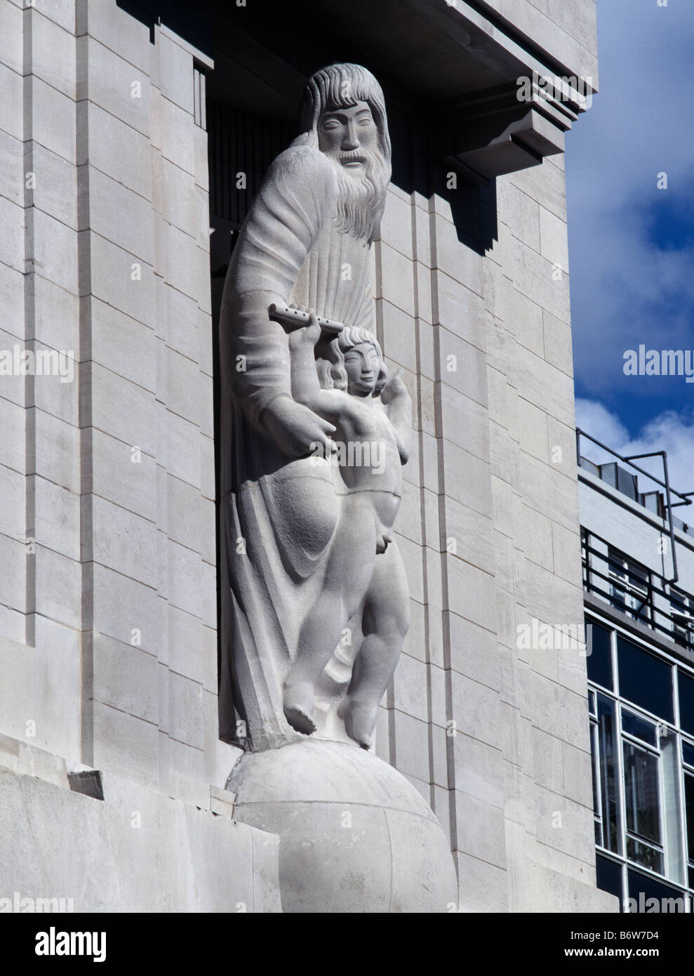 BBC Building Detail: Prospero & Ariel Stock Photo - Alamy