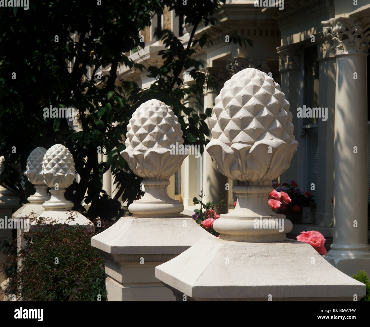 Detail of large STONE craving at the entrance to a grand London ...