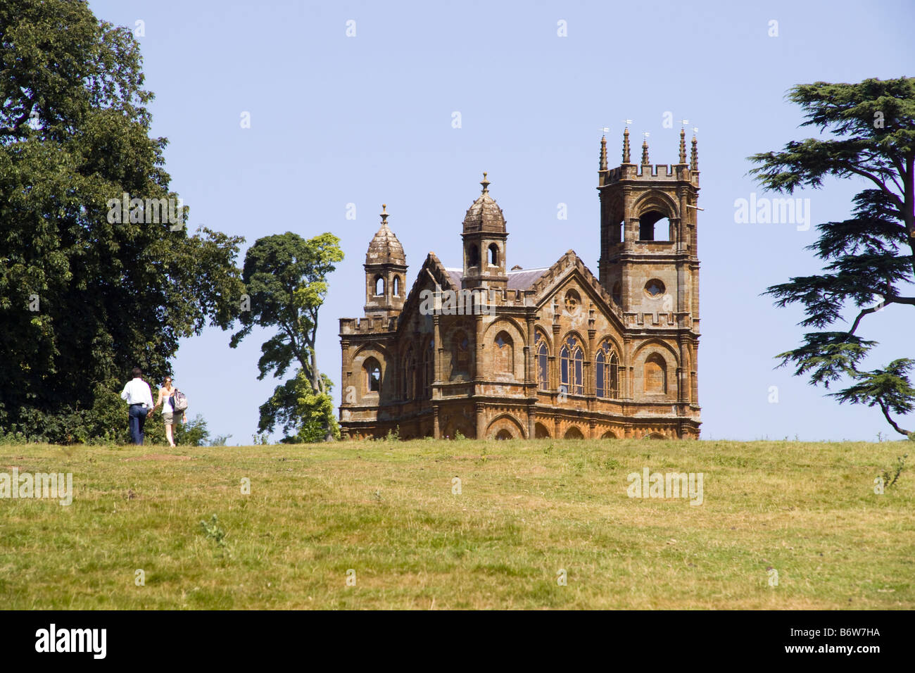 The Gothic Temple Stowe Gardens Buckinghamshire England UK Stock Photo ...