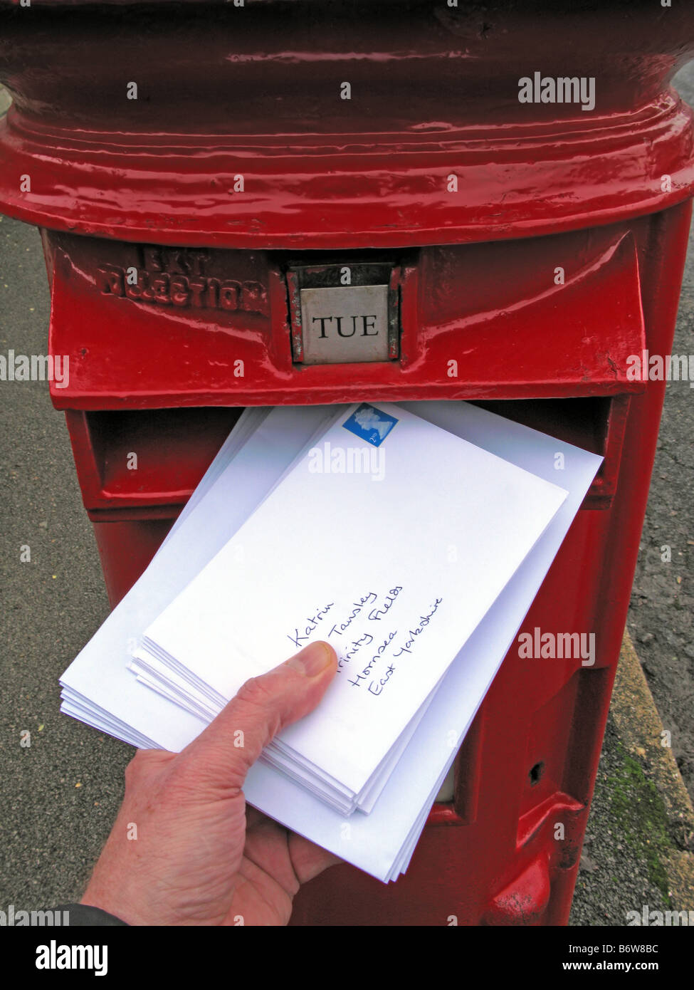 Postal letters in envelopes hi-res stock photography and images - Alamy