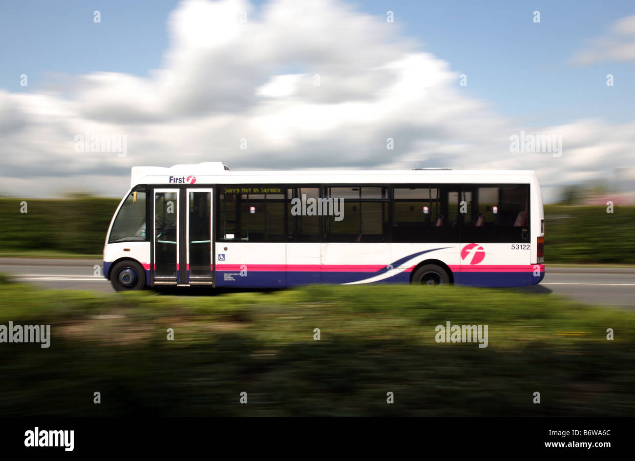 First Group bus in Chelmsford Essex Stock Photo - Alamy