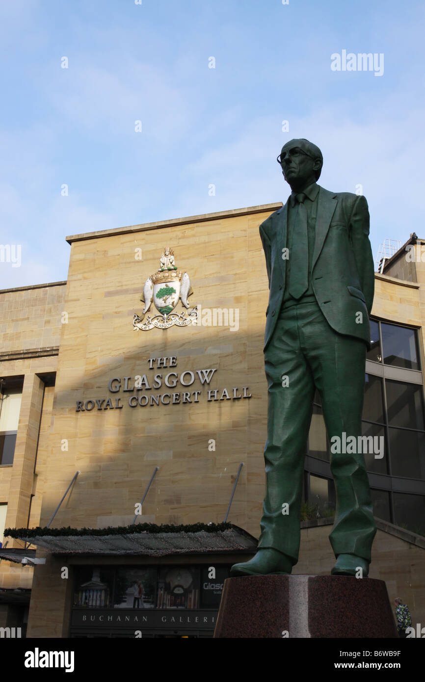 Donald Dewar statue outside The Royal Glasgow concert hall December ...