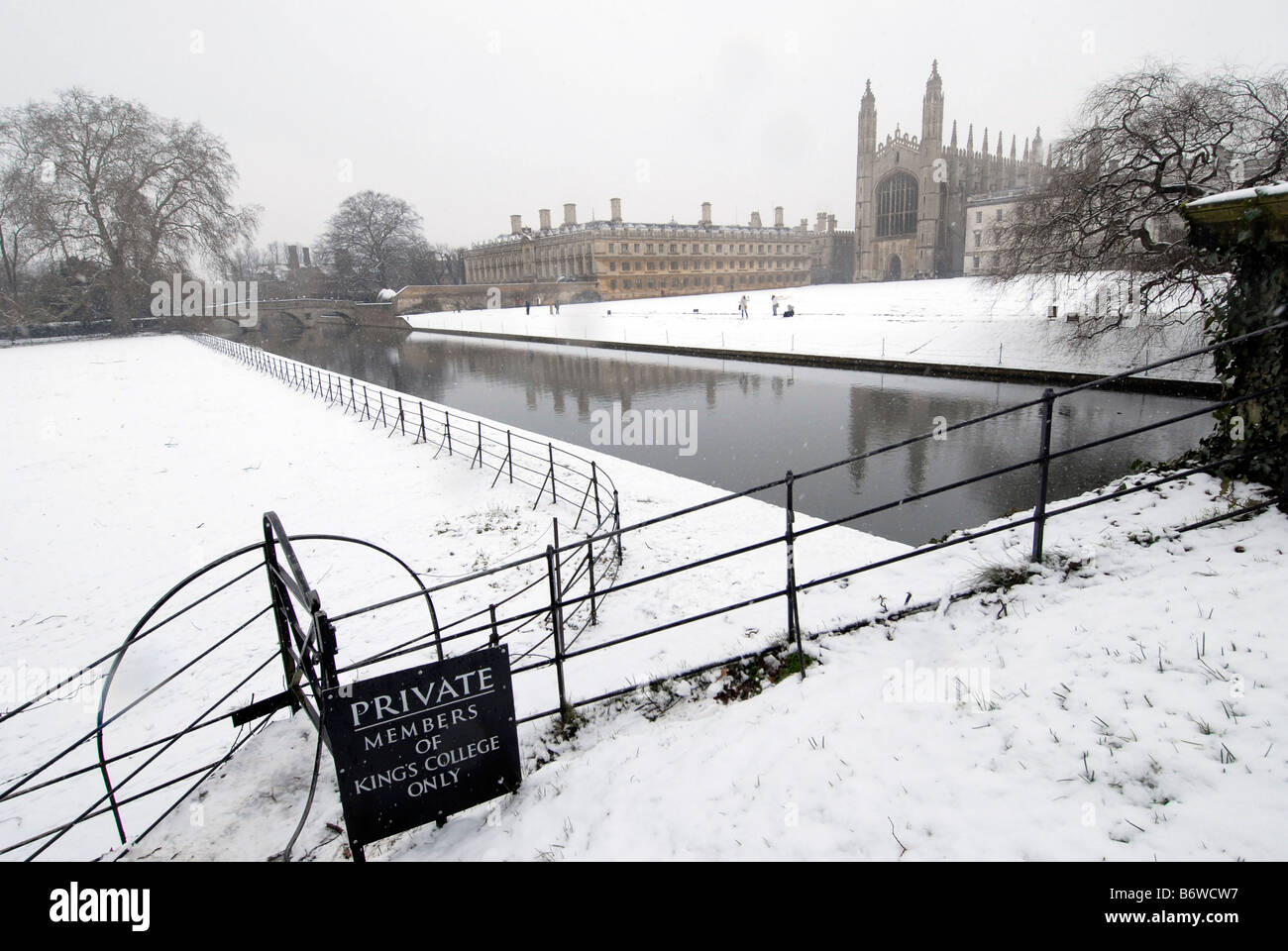 Kings College in Cambridge England after a snowfall Stock Photo - Alamy