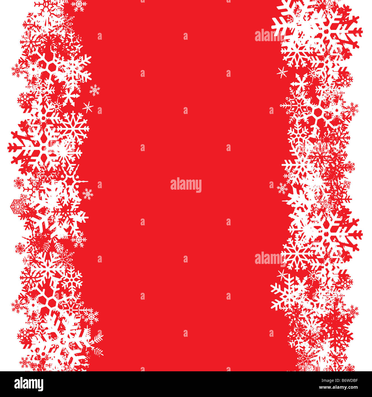 A snowflakes background texture that can be used as a border or edge on ...
