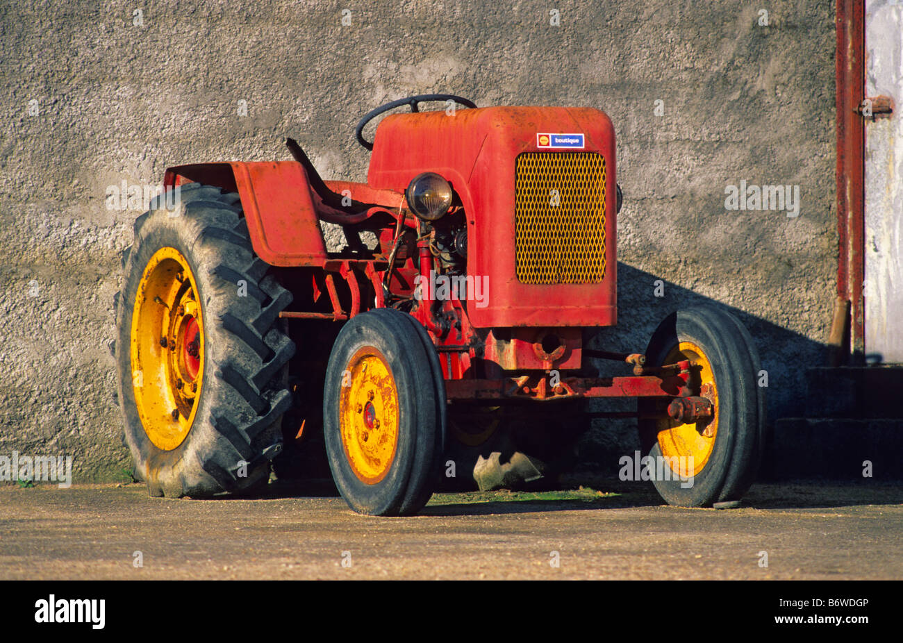 Old farm tractor, France Stock Photo - Alamy