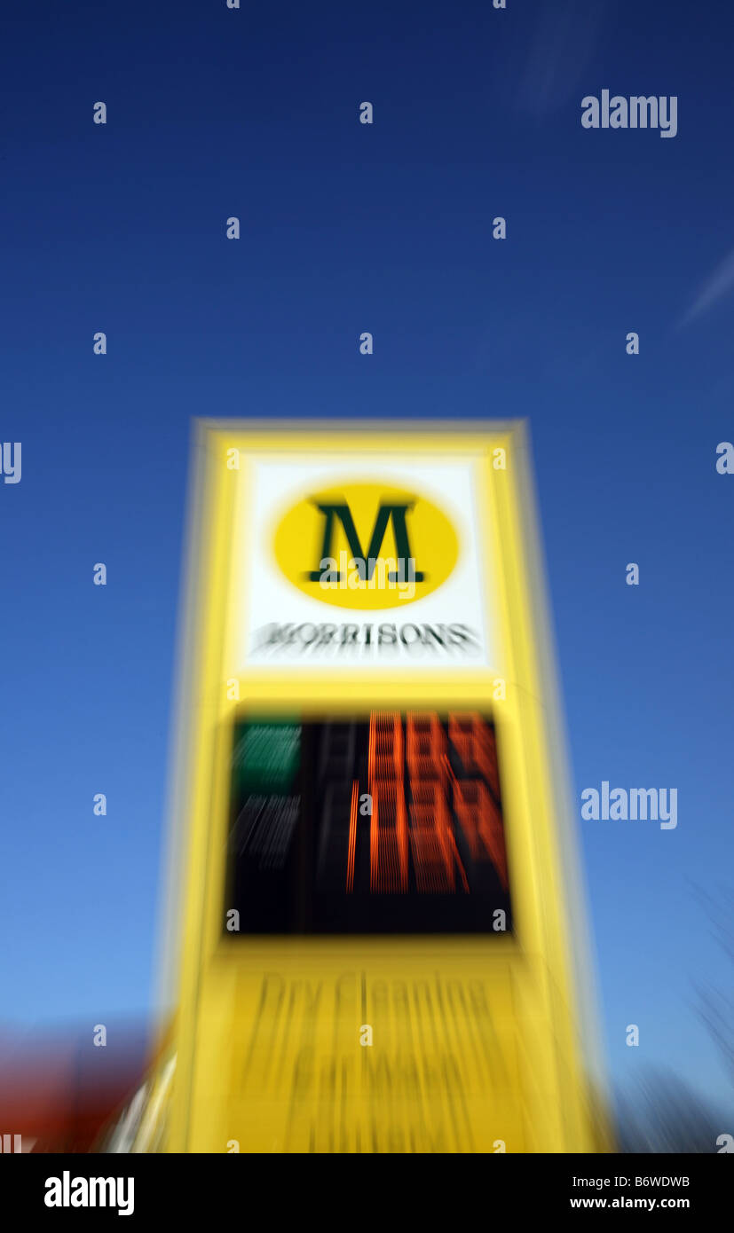 Morrisons supermarket store sign Stock Photo - Alamy