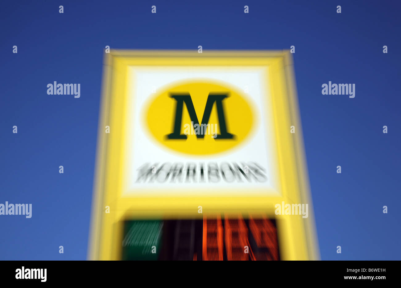 Morrisons supermarket store sign Stock Photo - Alamy