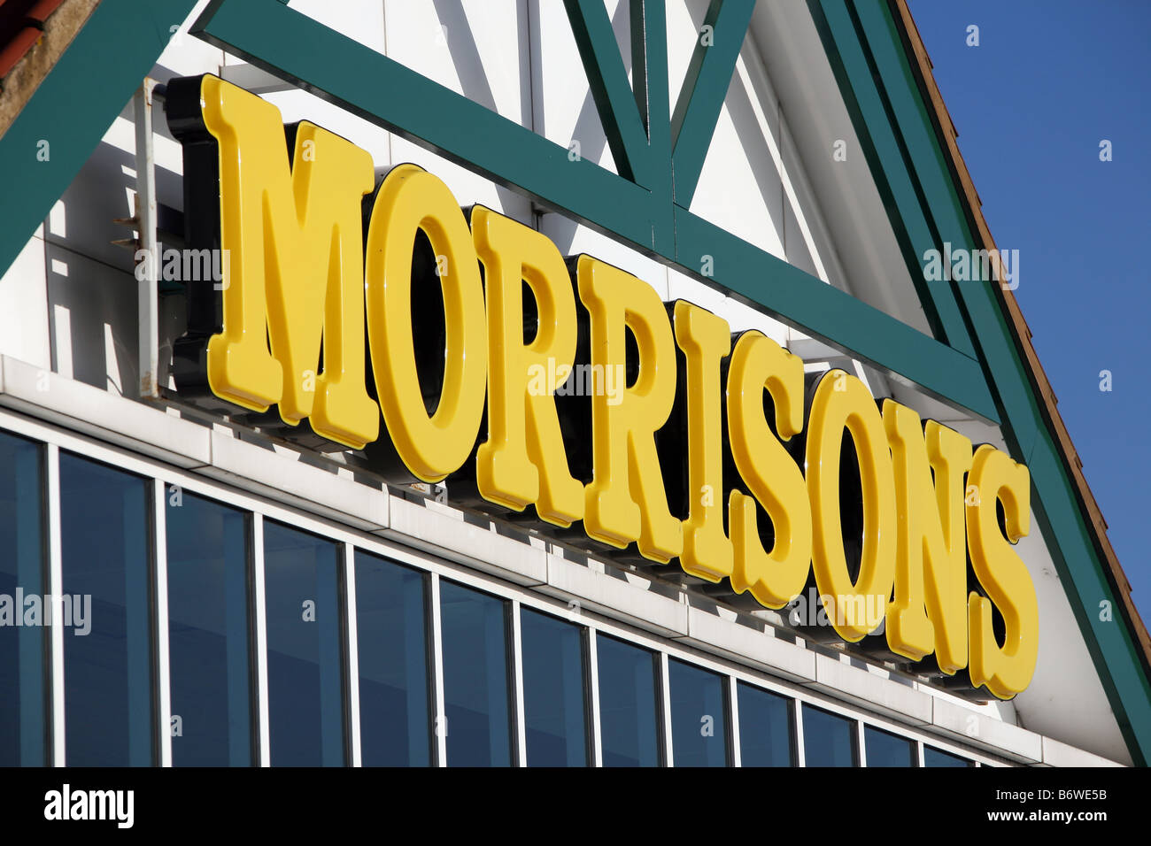 Morrisons supermarket store sign Stock Photo - Alamy