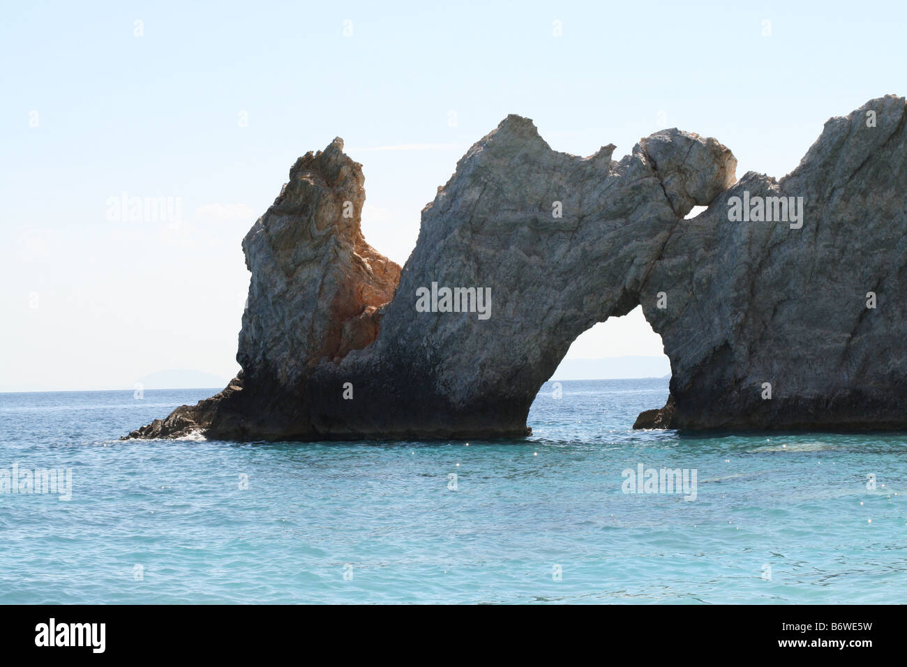 Lalaria beach in Skiathos, Greece Stock Photo - Alamy