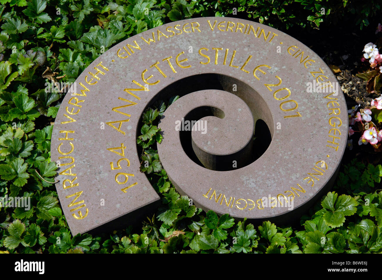 Innovative german design gravestone sennelager hi-res stock photography ...