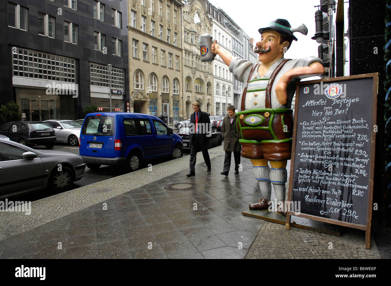 bierkeller advertisement figure model mannequin traditional sign ...