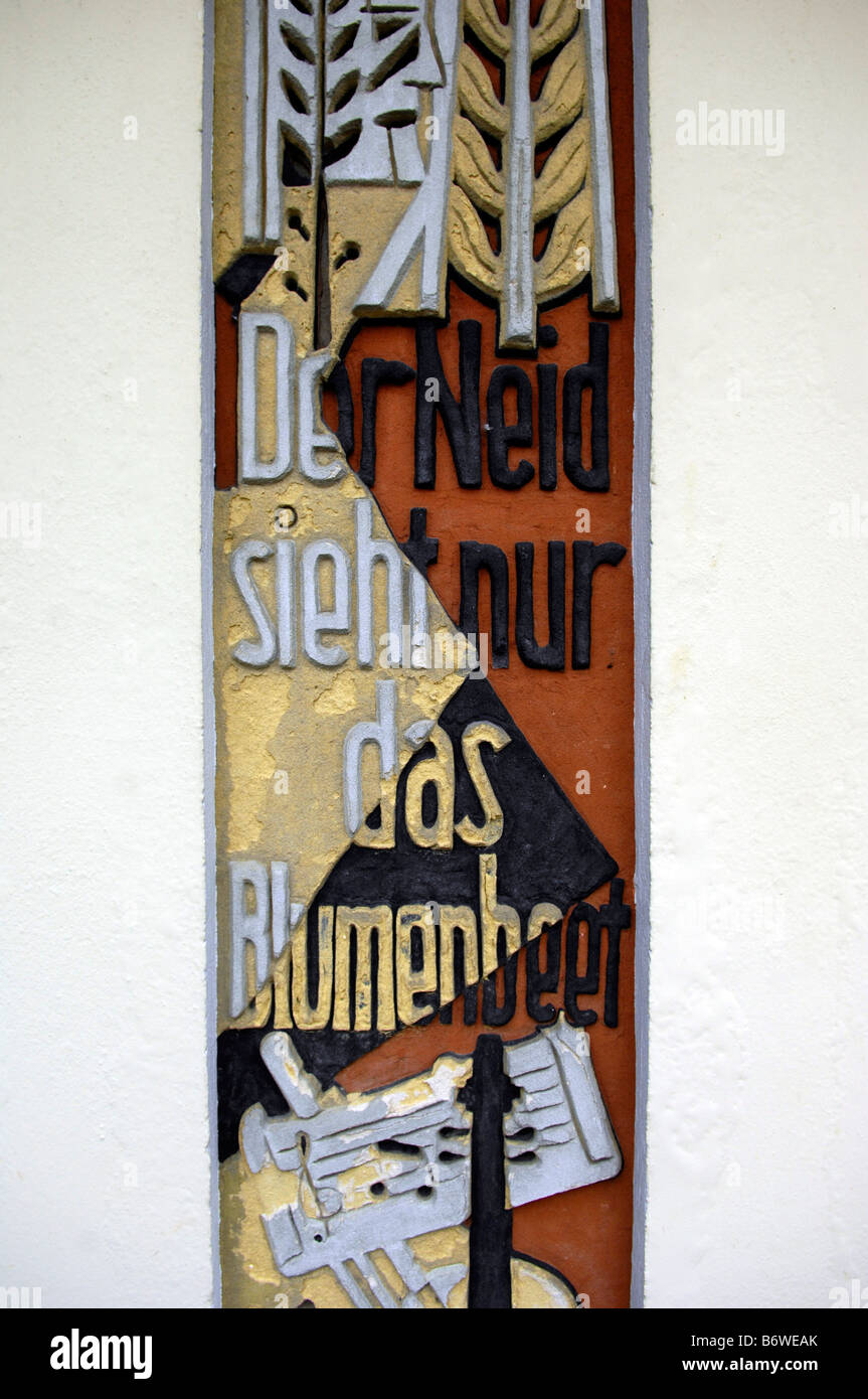 german relief poetry line Stock Photo - Alamy