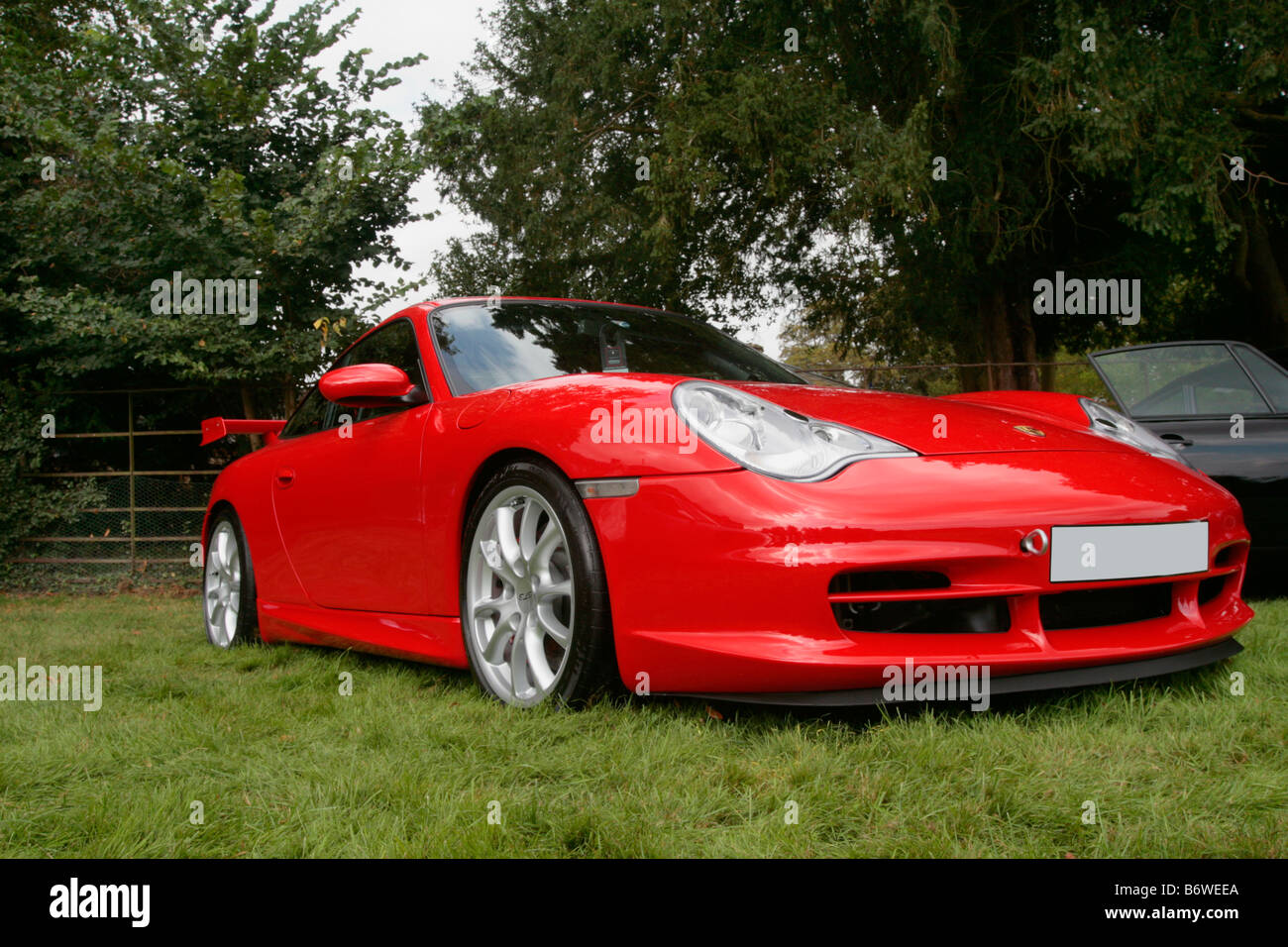 Bright Red Modern Porsche 911 Sports Car Stock Photo - Alamy