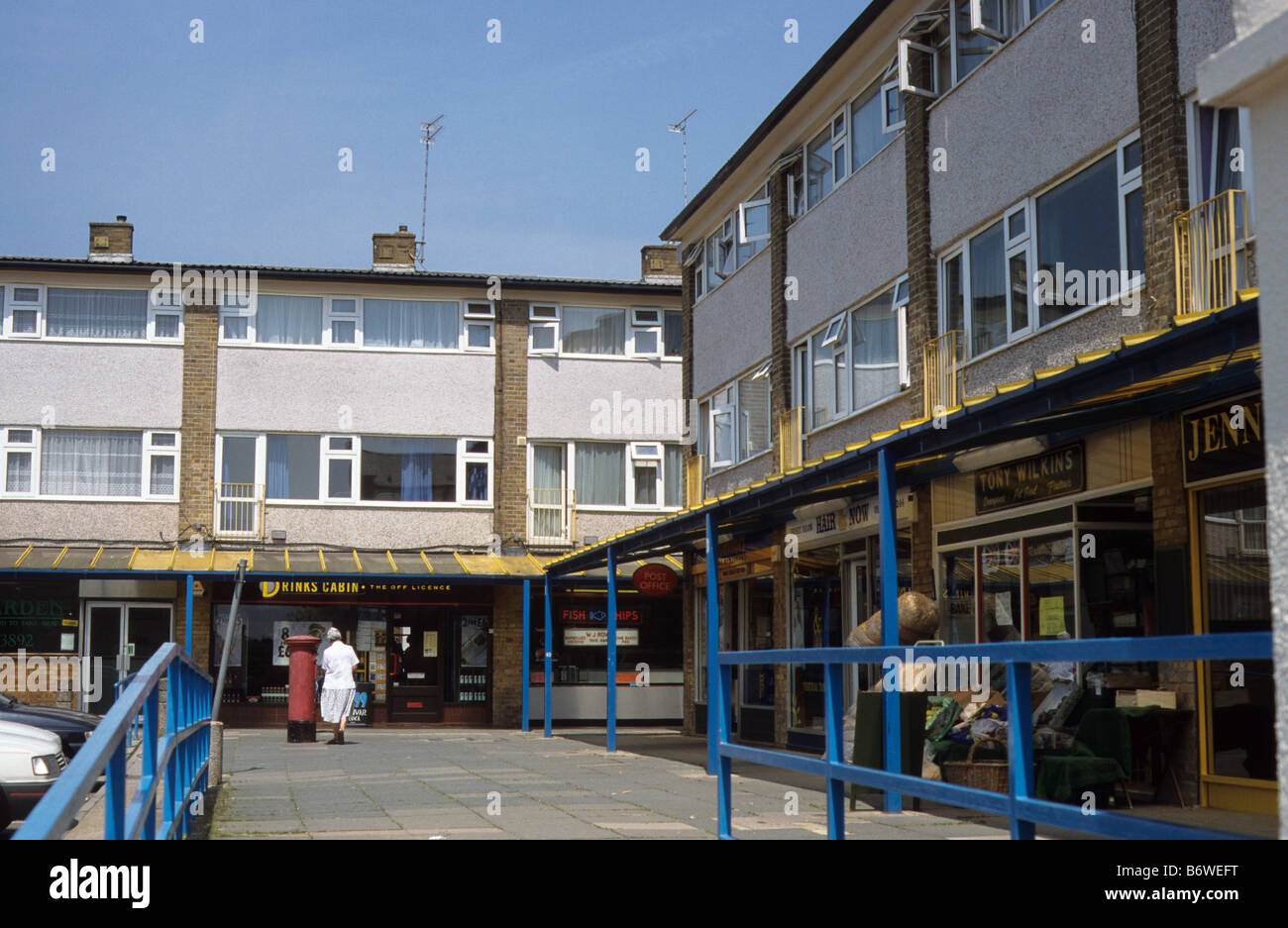 Stevenage New Town, Herts., Bedwell local shopping centre Stock Photo ...