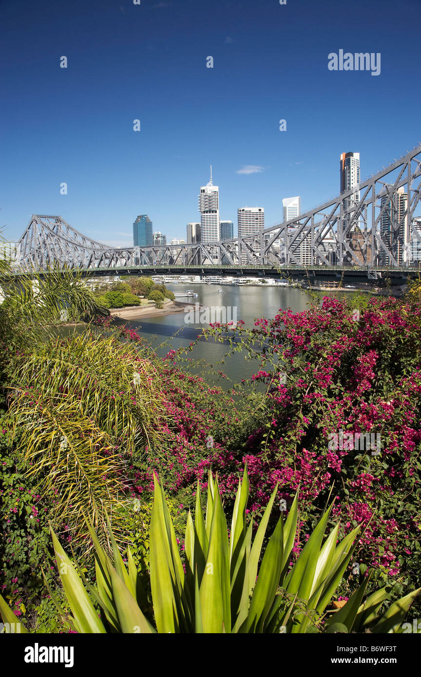 Story Bridge and Brisbane River Brisbane Queensland Australia Stock ...