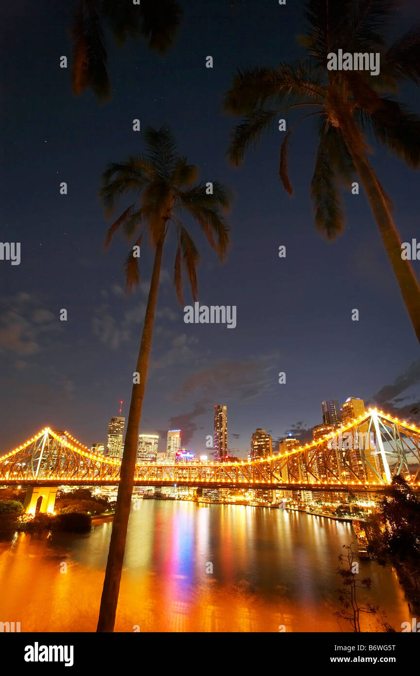 Story bridge brisbane night time hi-res stock photography and images ...