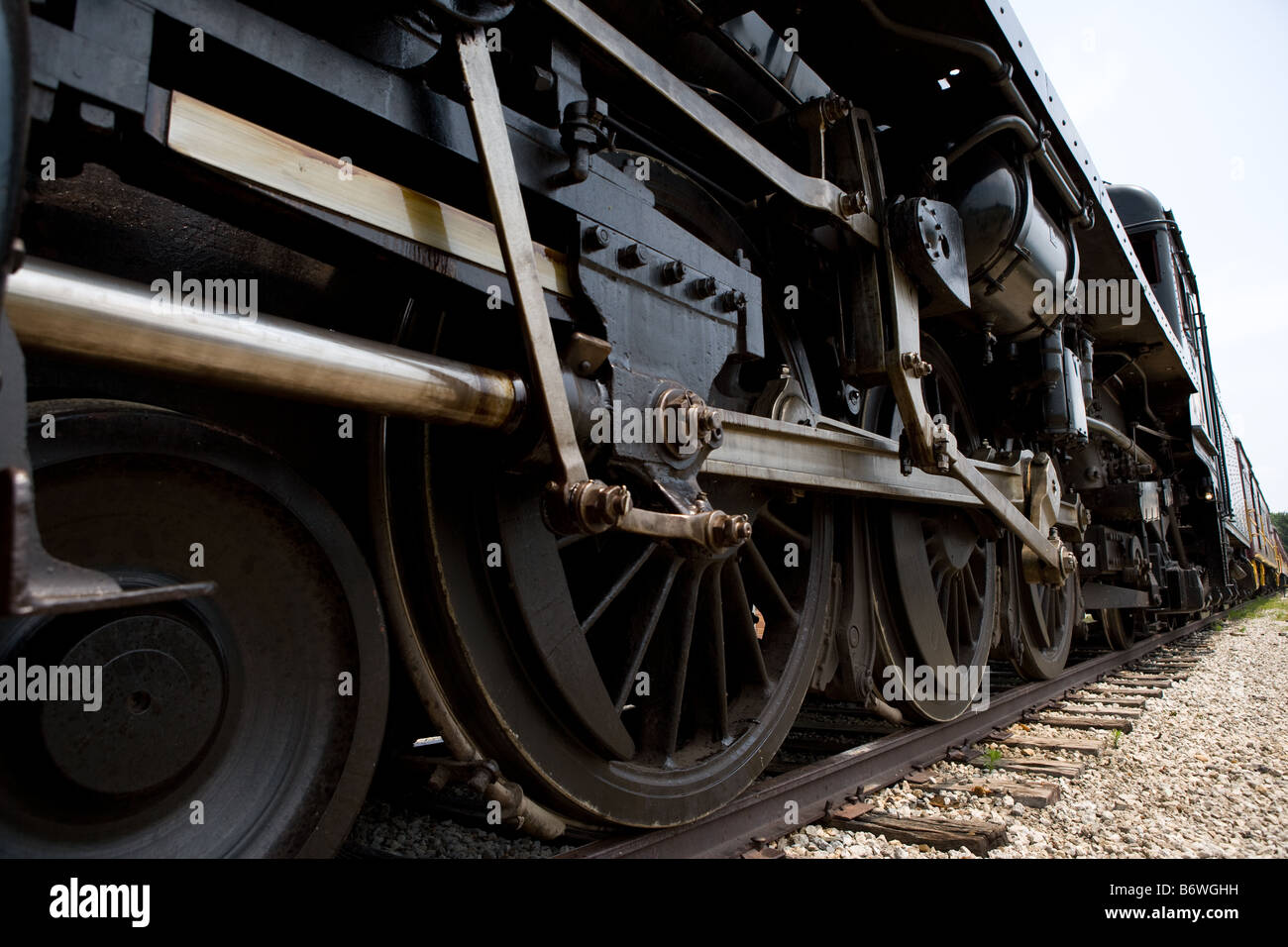 Close up of a steam locomotive Stock Photo - Alamy