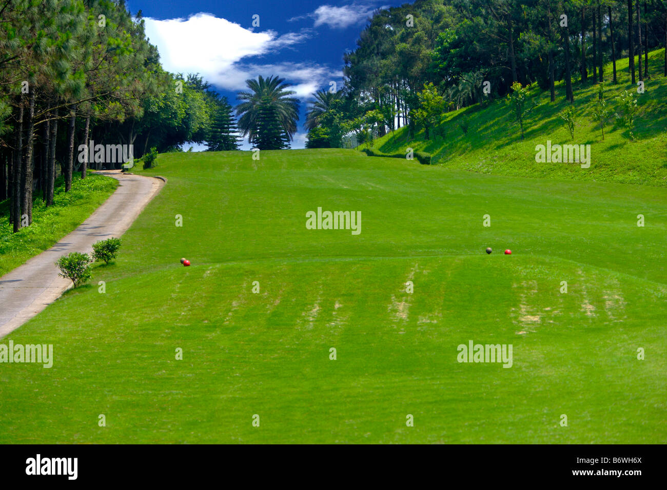 Golf course landscape Stock Photo - Alamy