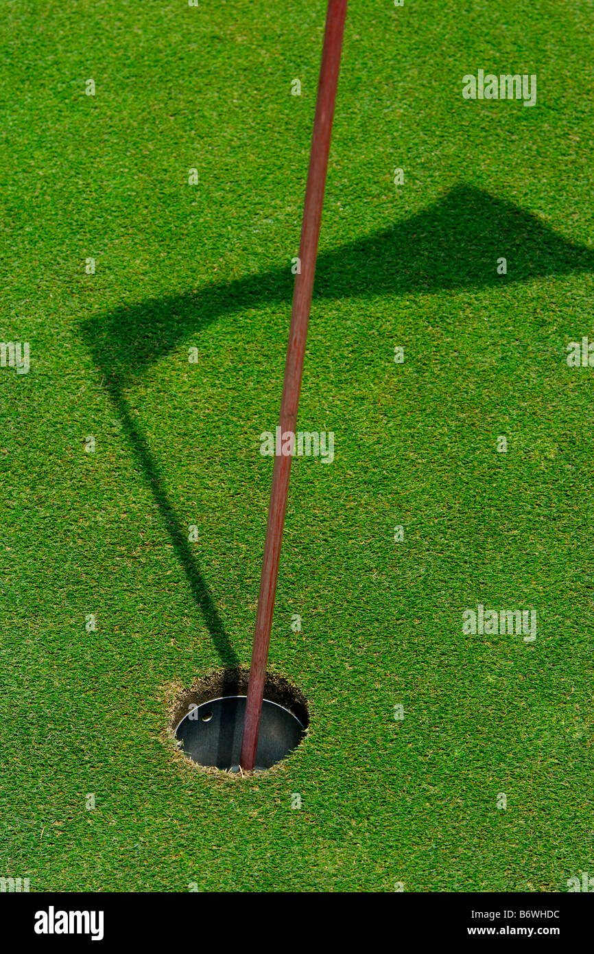 Hole on Golf Course Stock Photo - Alamy