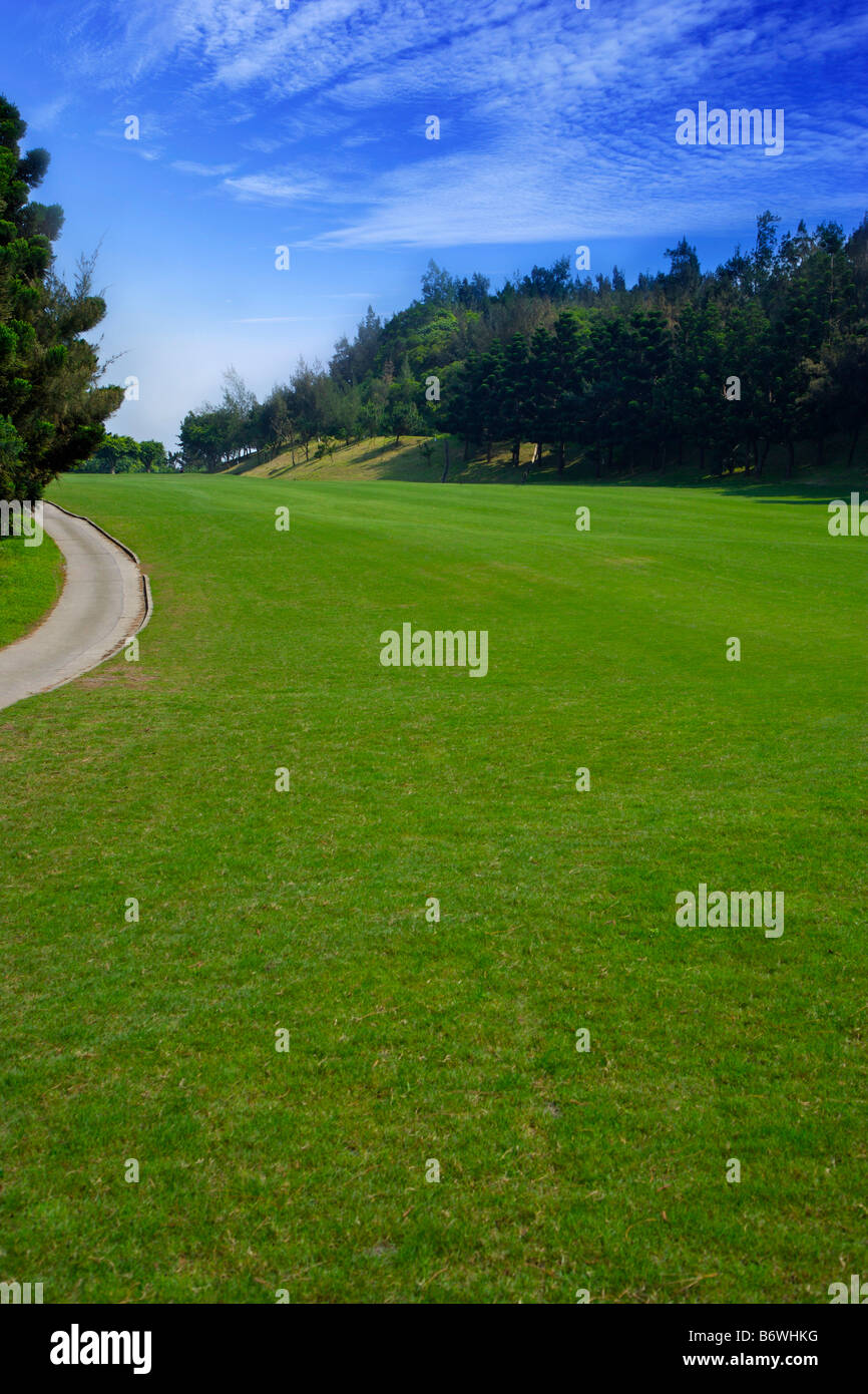 Golf course landscape Stock Photo - Alamy