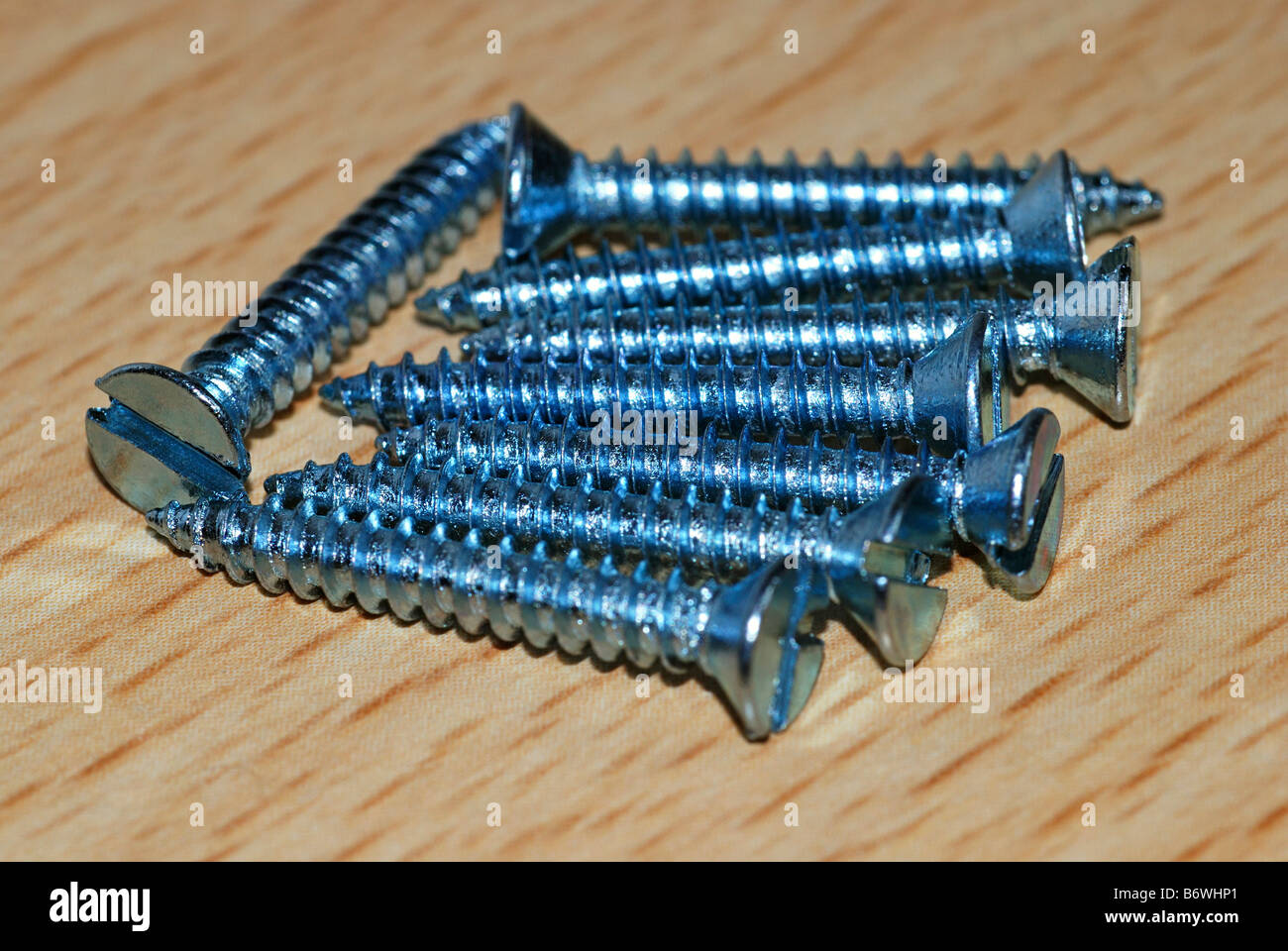 Screw placed on table Stock Photo - Alamy
