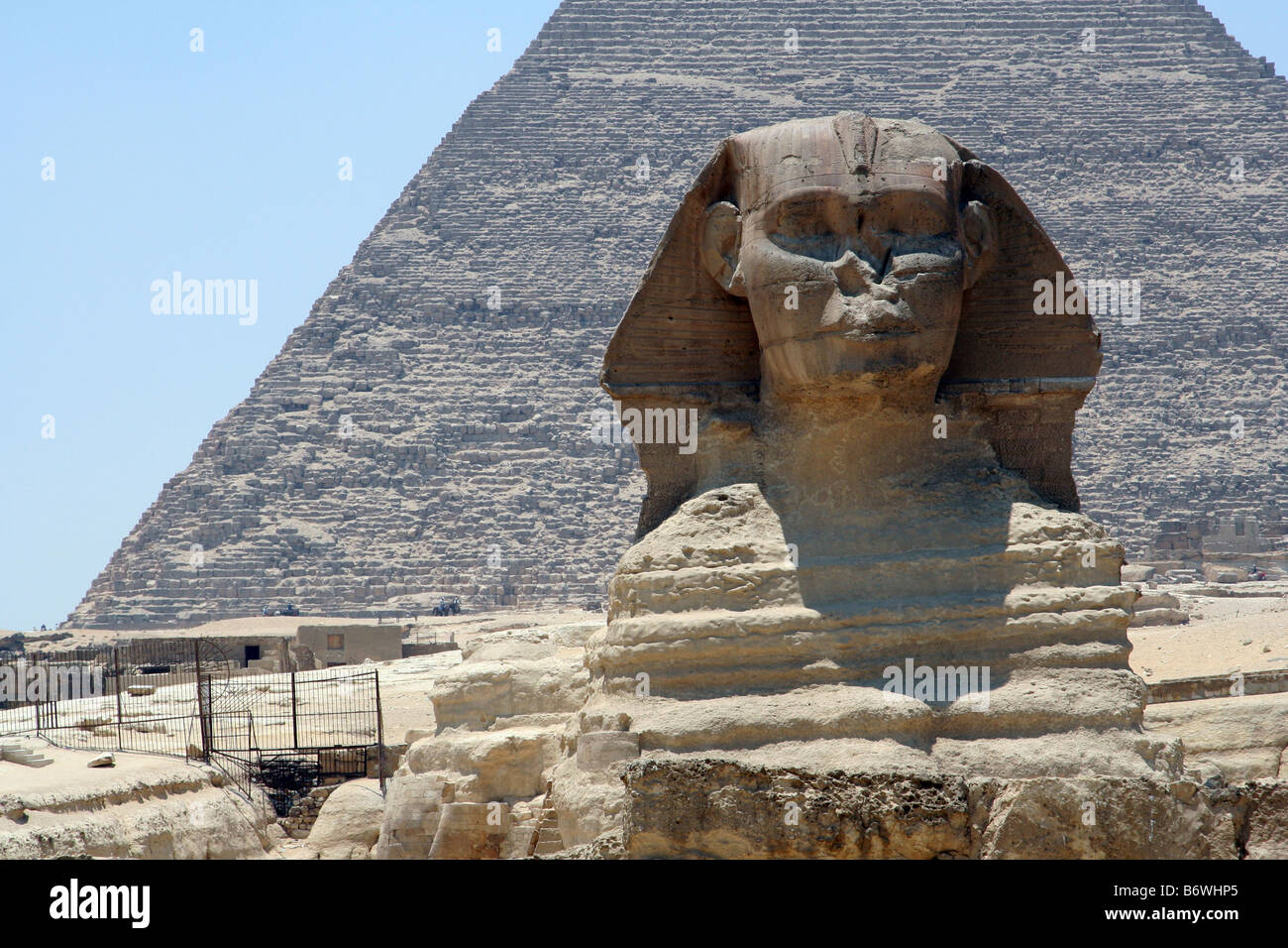 sphinx and Pyramids of Giza, Egypt Stock Photo - Alamy