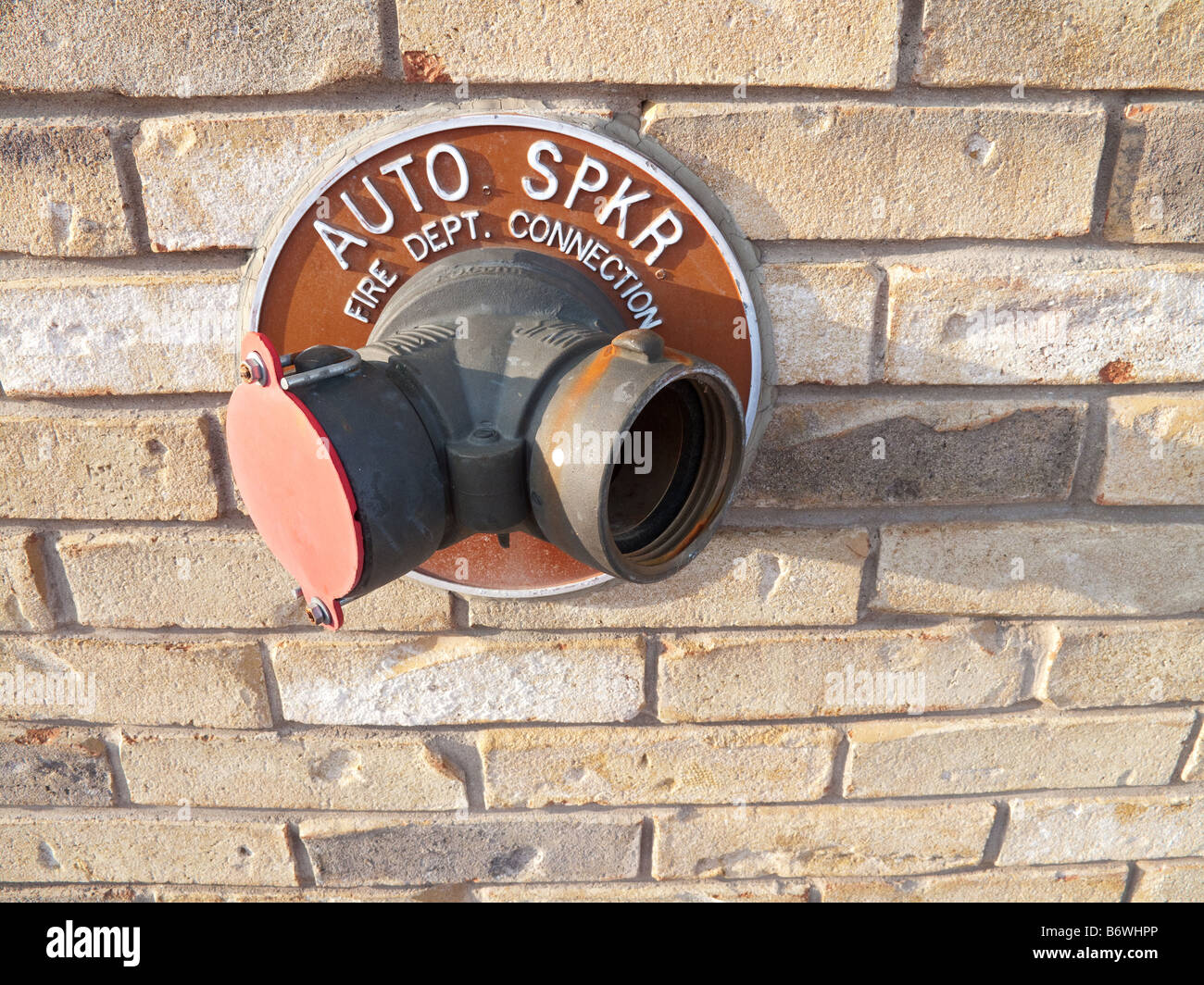Fire sprinkler connection Stock Photo - Alamy