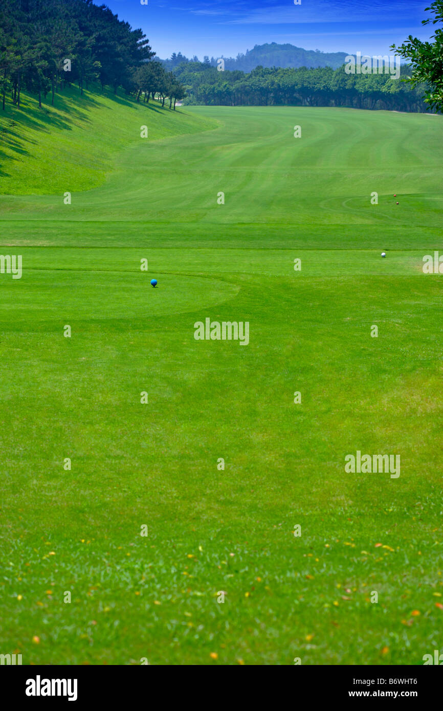 Golf course landscape Stock Photo - Alamy