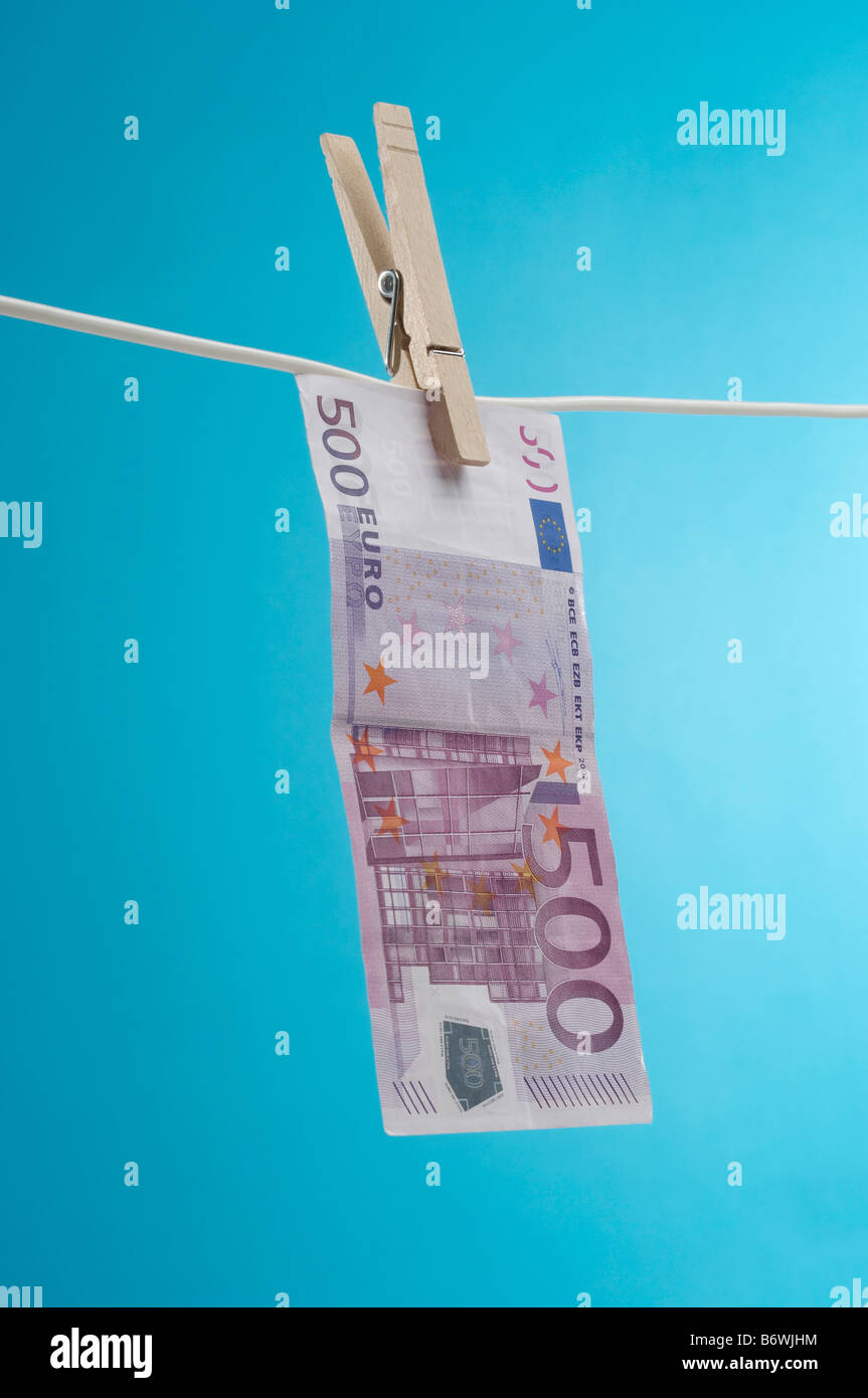 Money Hanging Out to Dry Stock Photo - Alamy
