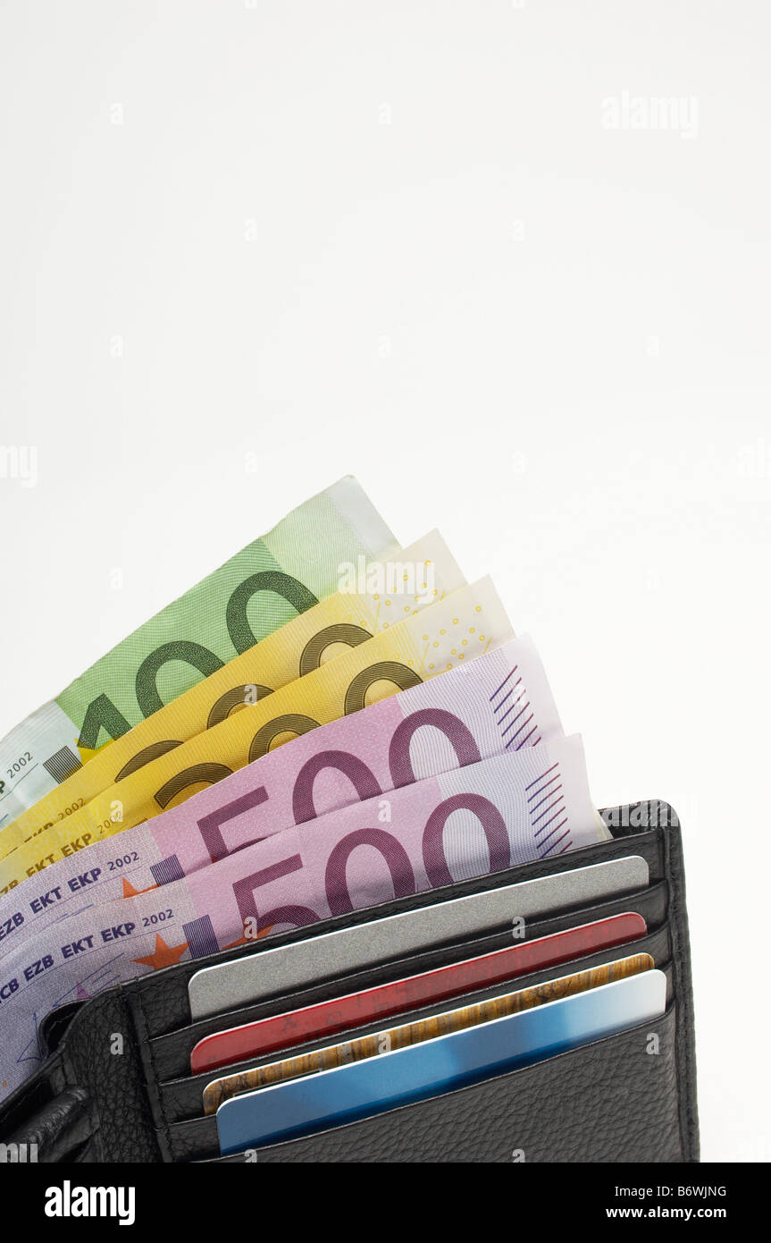 Wallet Full of Money Stock Photo - Alamy