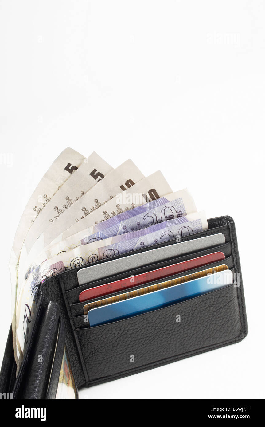 Wallet Full of Money Stock Photo - Alamy